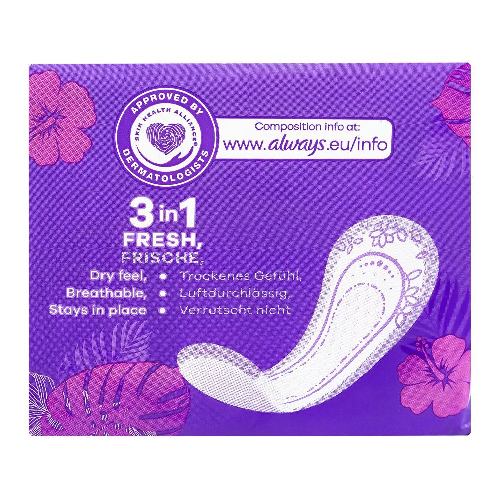 Always Daily Fresh Scent To Go Panty Liners, Normal, 20-Pack