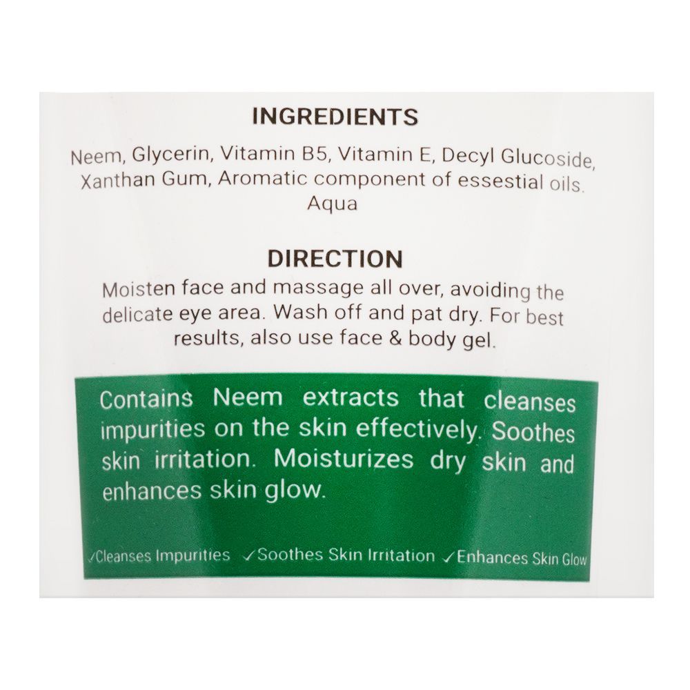 Buy Saeed Ghani Neem Purifying Face Wash, 60ml Online at Best Price in Pakistan - Naheed.pk