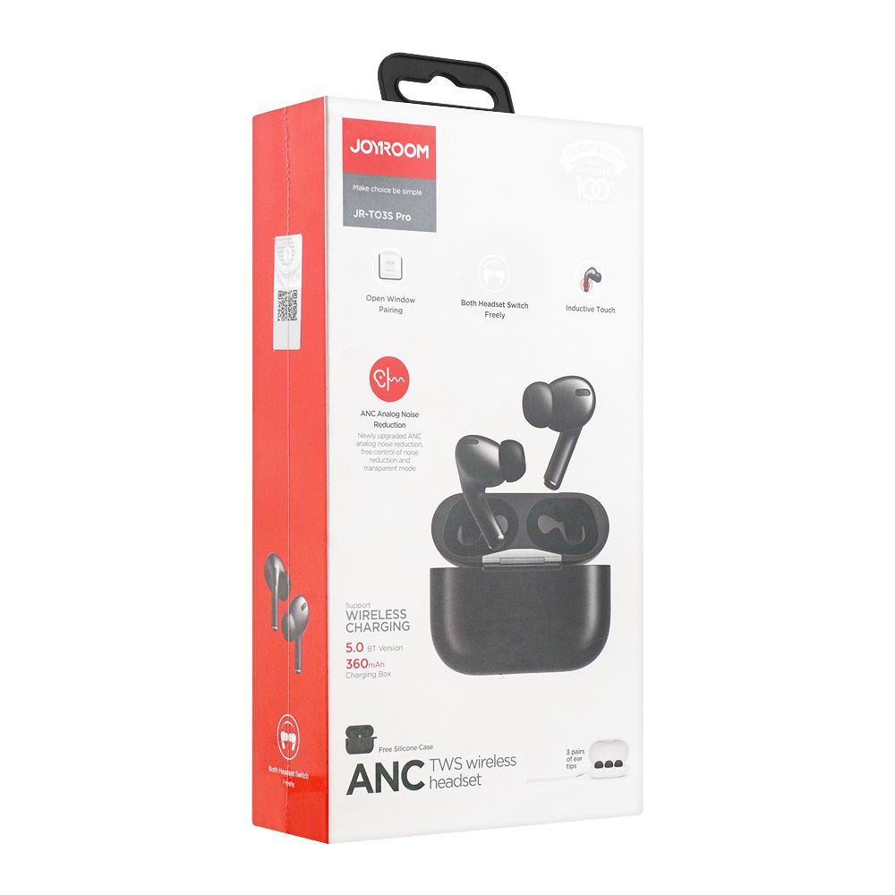 Buy Joyroom TWS Wireless Charging Airpods, Black, JR-TO3S Pro Online at ...