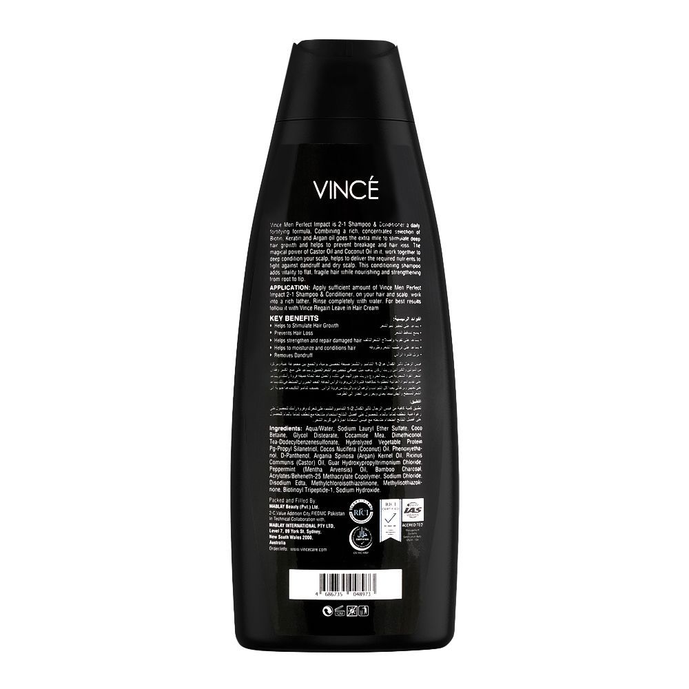 Order Vince Men Perfect Impact Thicker & Stronger 2-In-1 Shampoo ...