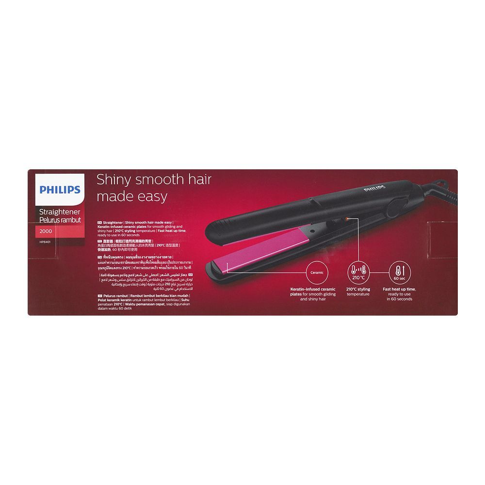 Order Philips 2000 Shiny Smooth Hair Made Easy Straightener, HP8401/00 ...