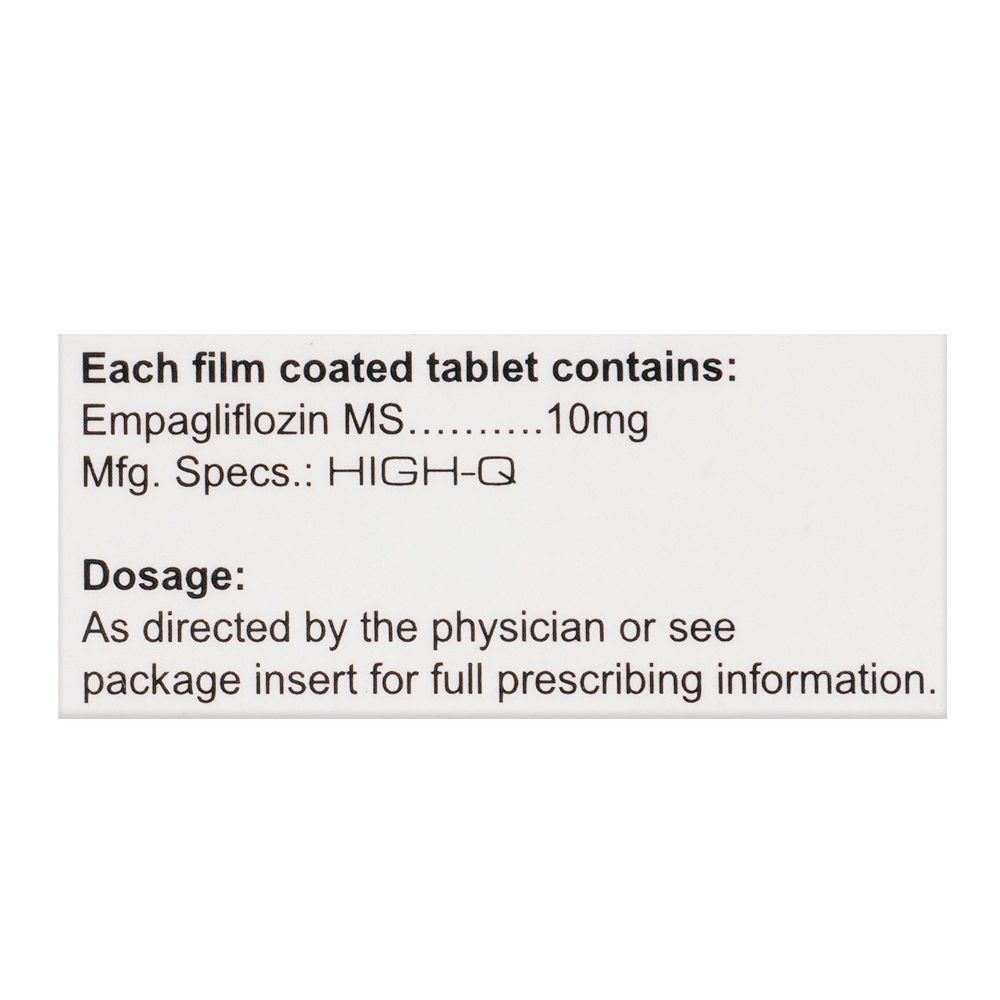 Buy High-Q Pharmaceuticals Empagli Tablet, 10mg, 14-Pack Online at Best ...