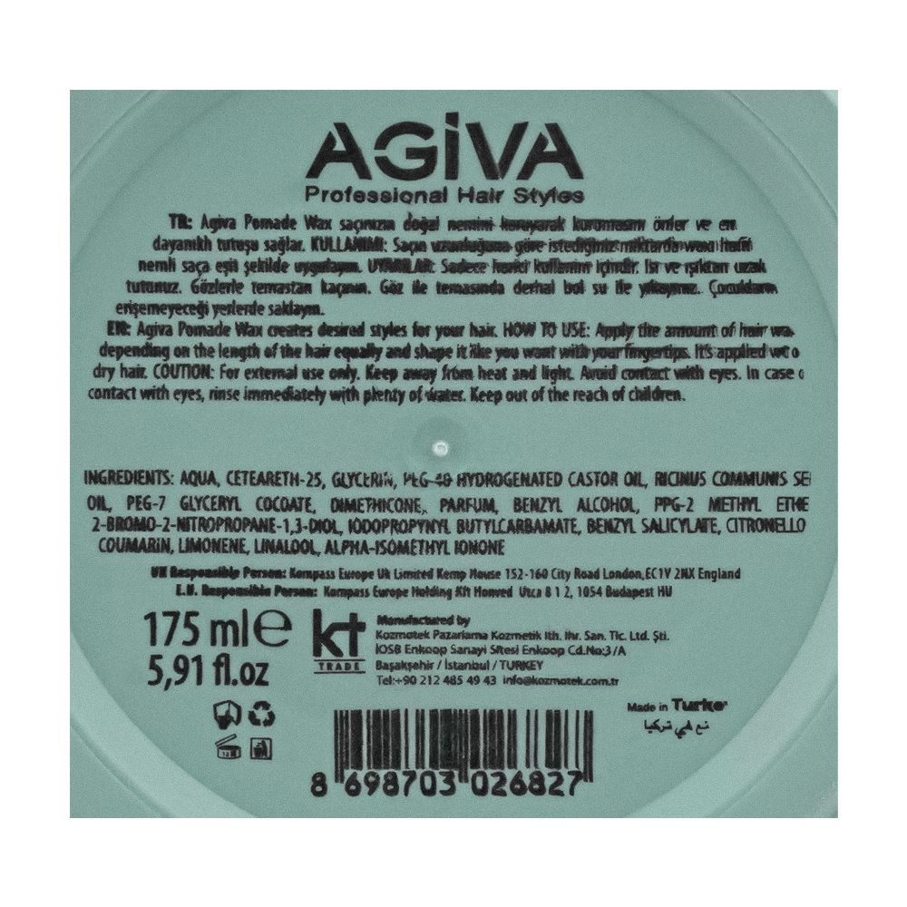 Purchase Agiva Professional Hold/Shine Finish High Control Pomade Wax ...