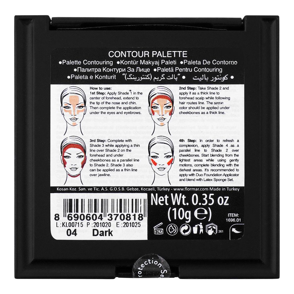 Buy Flormar Contour Palette, 04, Dark Online at Special Price in ...