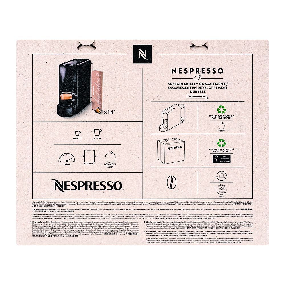 Buy Nespresso Essenza Mini Coffee Machine, C30-EU-BK-NE2 Online at ...