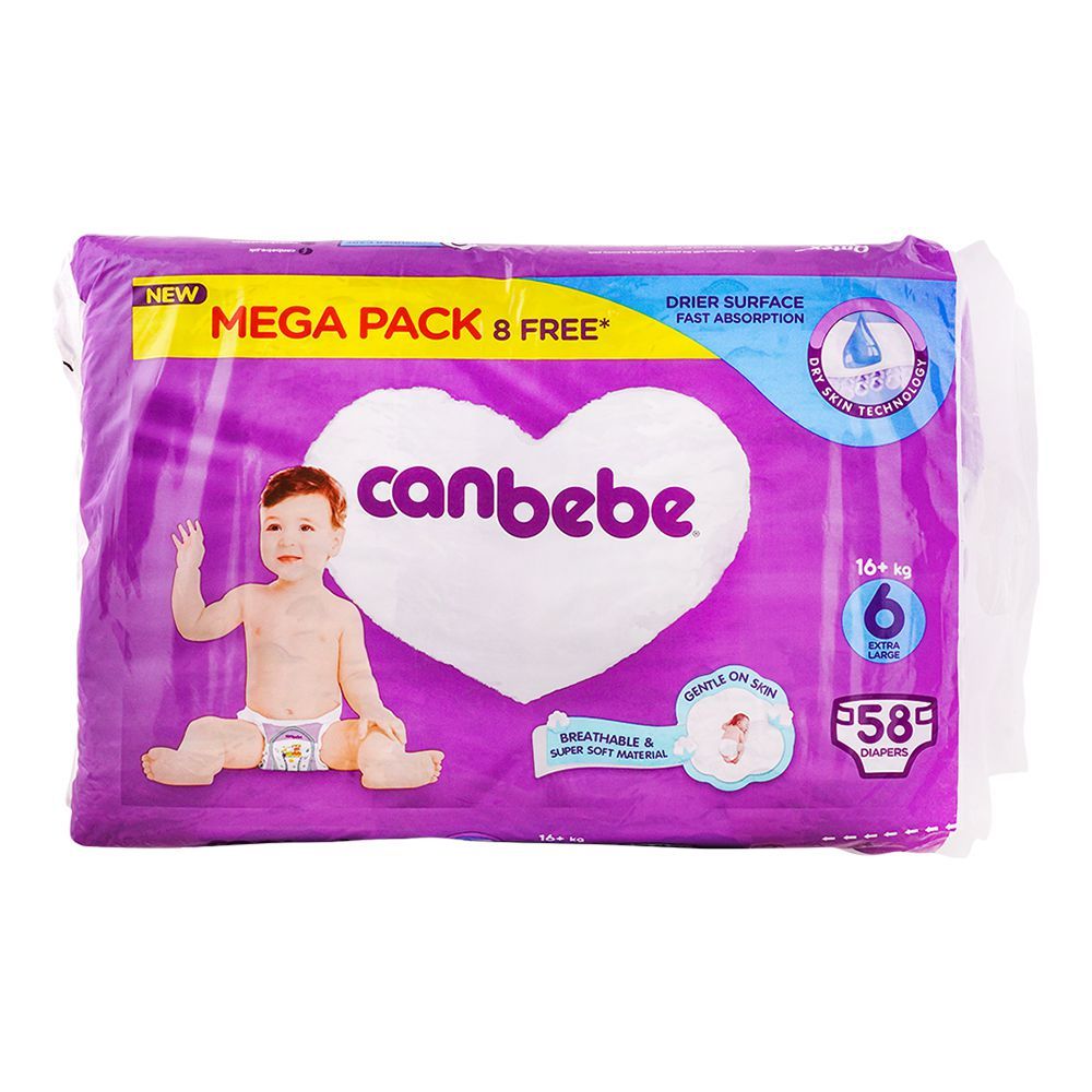 Order Canbebe Baby Diaper Extra Large-6, 16+ kg, Mega Pack 58-Pack ...