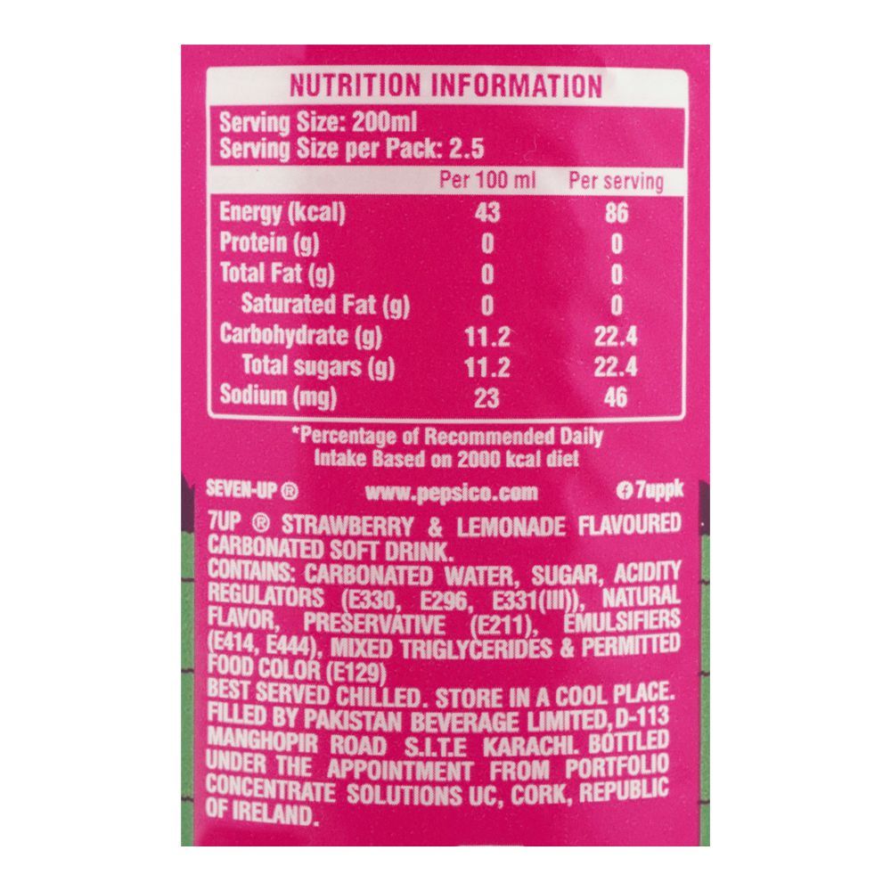 Buy 7Up Strawberry Lemonade Drink Pet, 500ml Online at Special Price in ...
