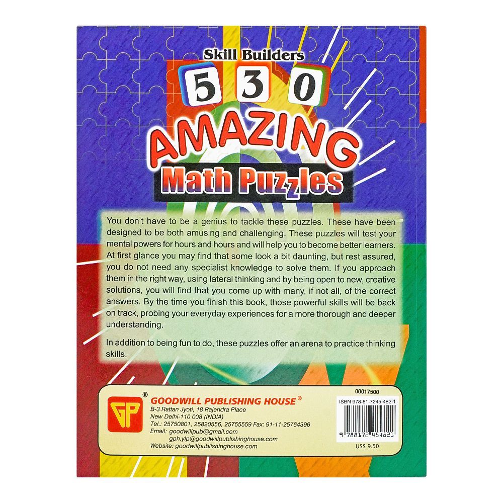Purchase Skill Builders 530 Amazing Math Puzzles Book Online at Special ...