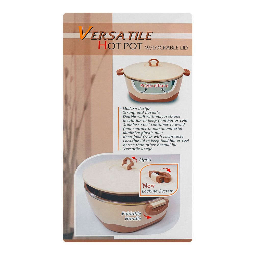 Happy Ware Hot Pot With Lockable Lid, 38 x 30 x 17cm, 6500ml, Green, SU-633