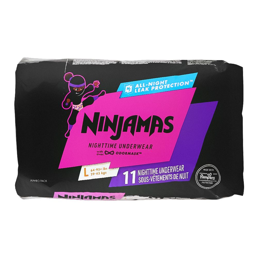 Purchase Ninjamas Nighttime Girl’s Underwear, L 29-43 KG, 11-Pack ...