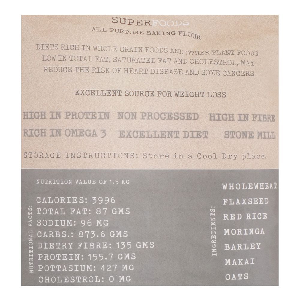 Buy Qureshi Farms Stone Mill Multigrain Flour, 1Kg Online at Special ...