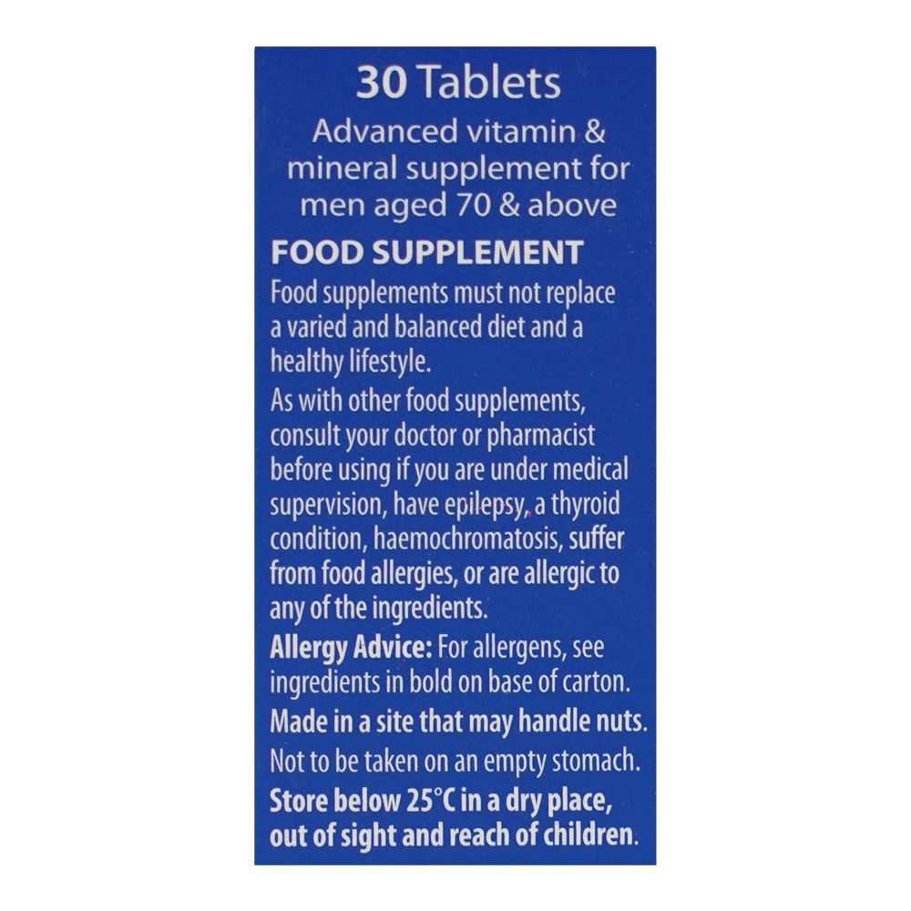 Vitabiotics Wellman 70+ Tablet, 30-Pack