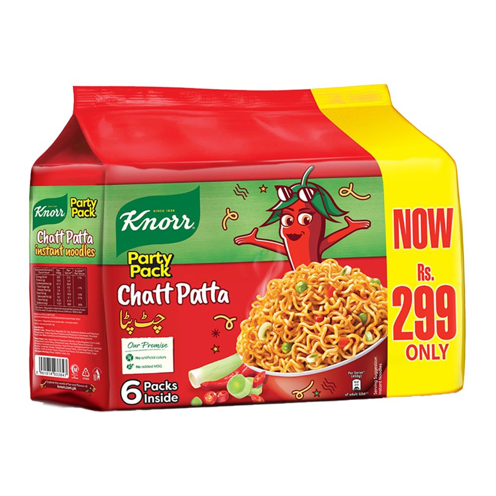 Order Knorr Noodles Chatt Patta, 6-Pack, 6 x 61g Save Rs.50/- Online at ...