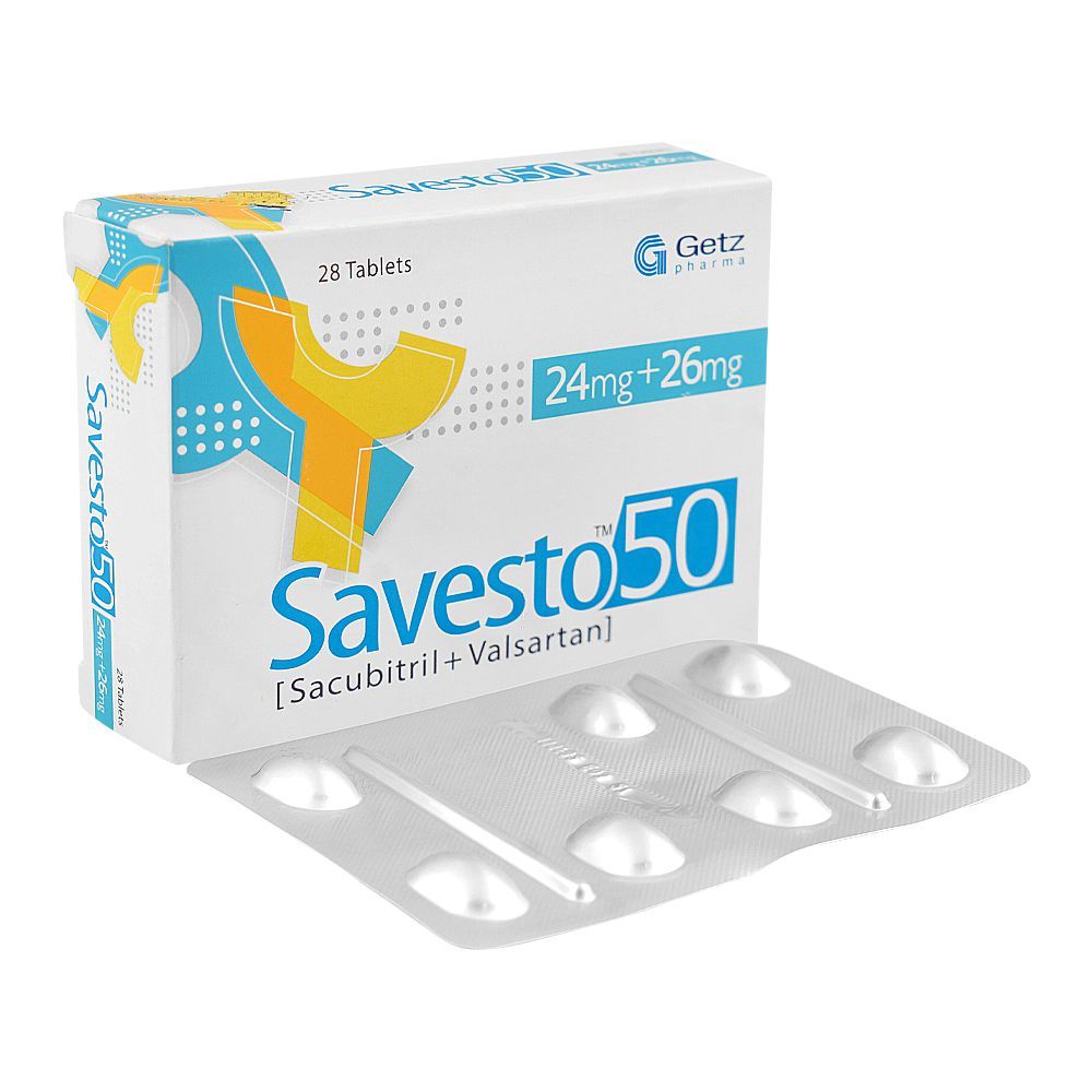 Getz Pharma Savesto 50 Tablet, 24mg + 26mg, Strip