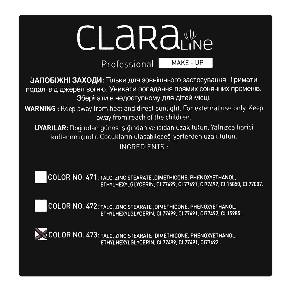Order Claraline Professional Make-Up HD Compact Eyebrow, 473 Online at ...