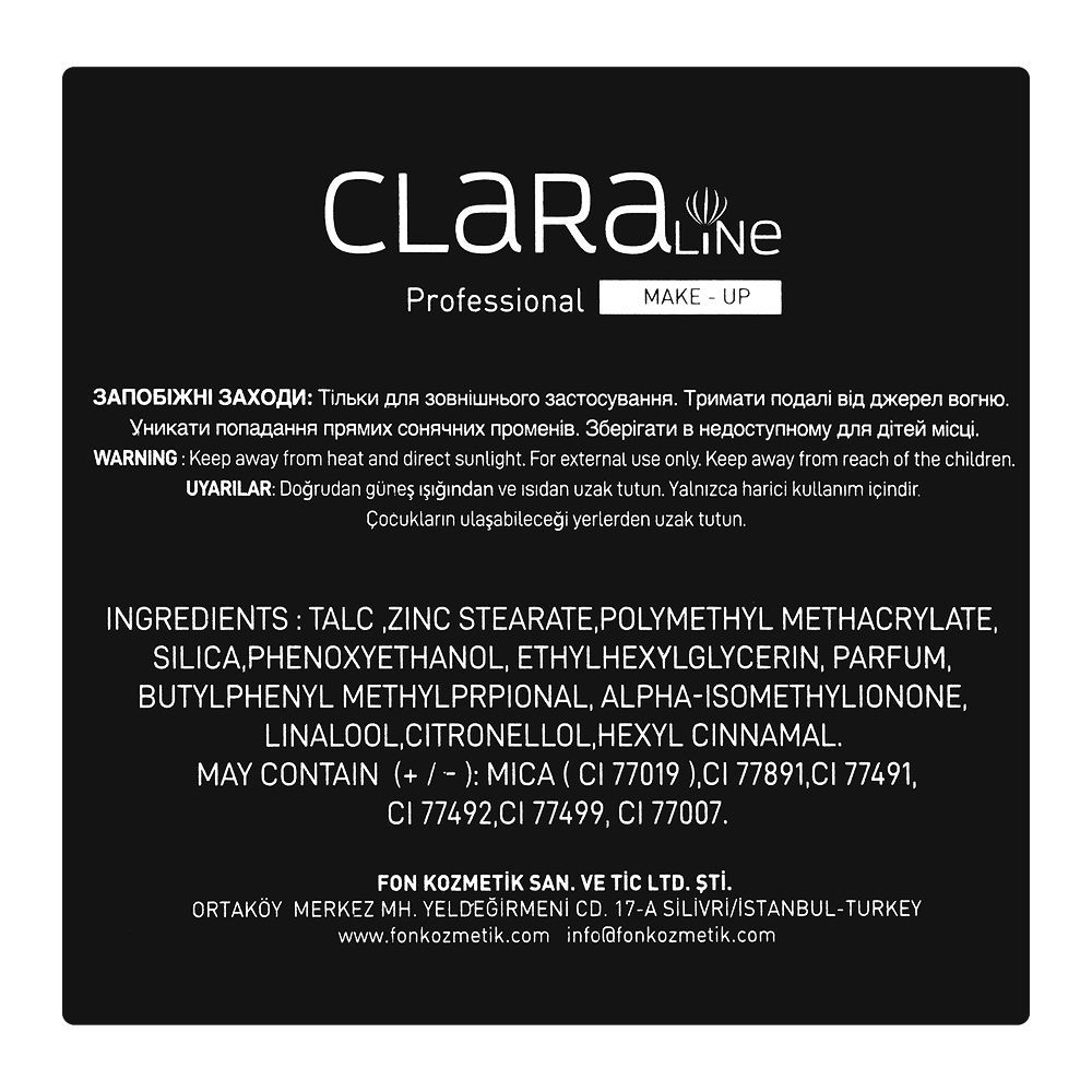 Order Claraline Professional Make-Up HD Loose Powder, 124 Online at ...