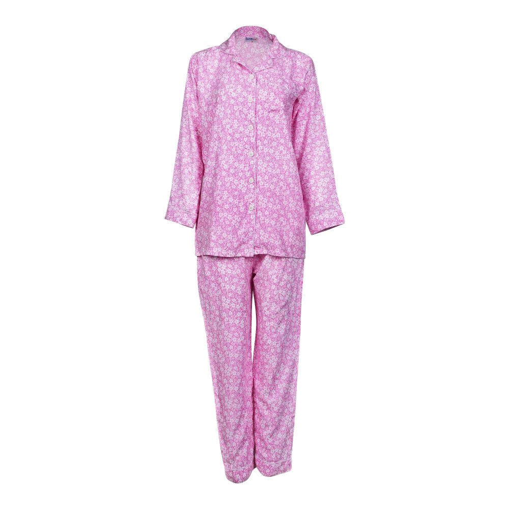 Order Basix Women's Loungewear Baby Pink N White Flora, 2 Piece Set, LW ...