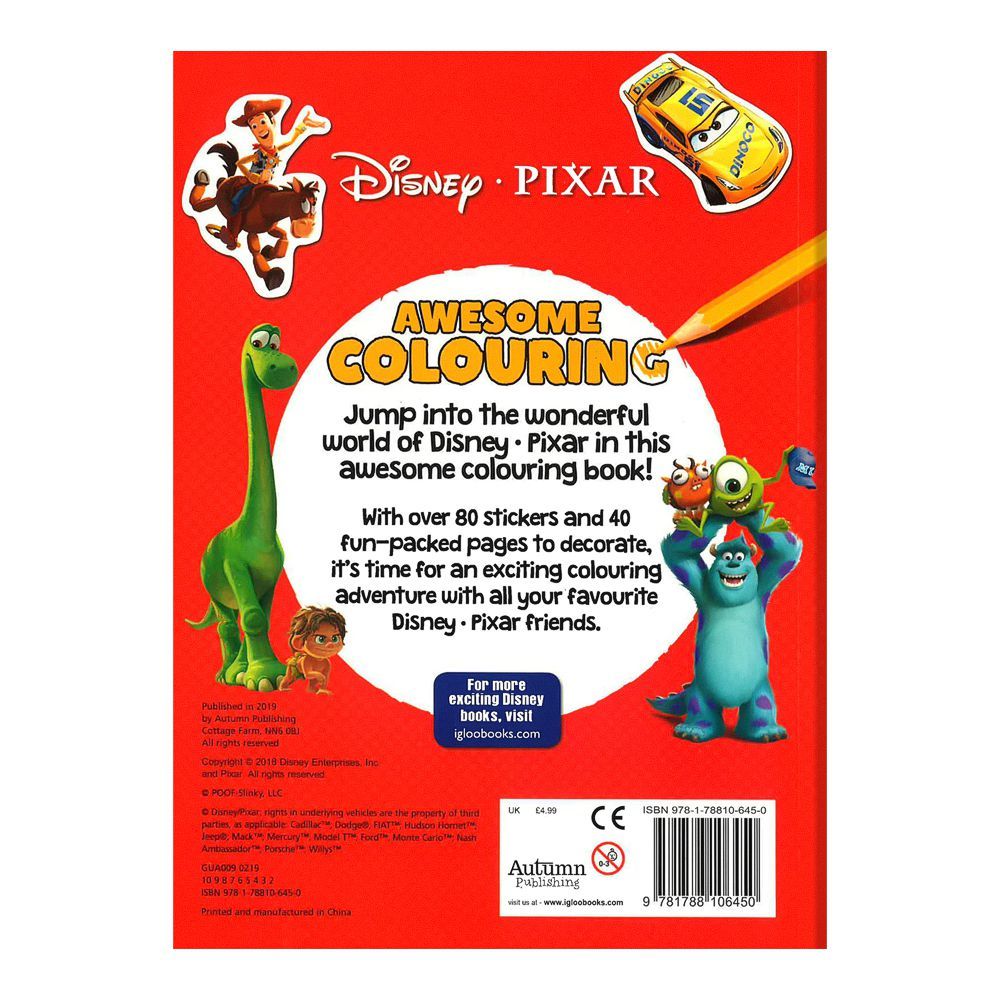 Purchase PIXAR: Awesome Coloring, Book Online at Best Price in Pakistan ...