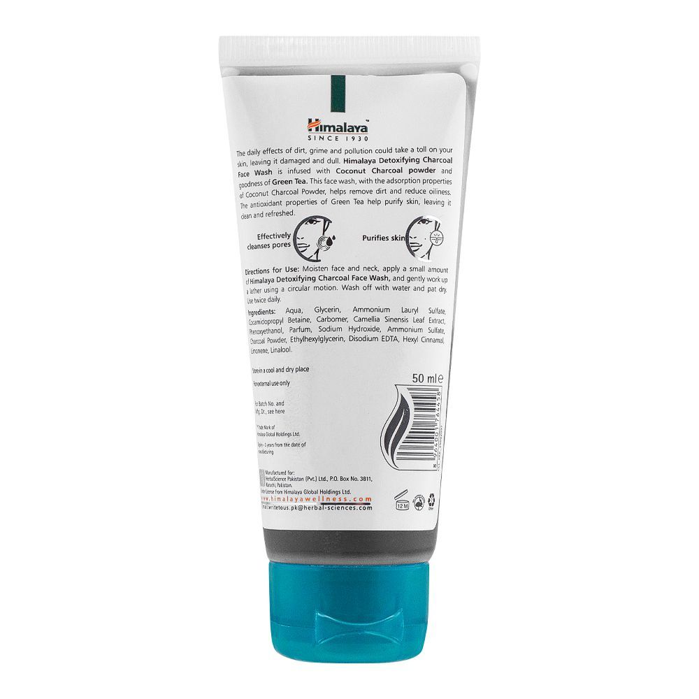 Order Himalaya Detoxifying Charcoal & Green Tea Face Wash, Clean Dirt ...