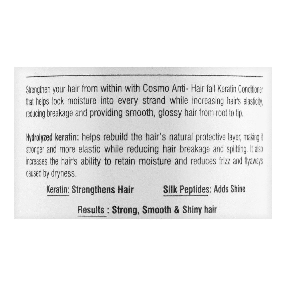 Buy Cosmo Hair Naturals Anti-Hair Fall Keratin Conditioner, Straight ...