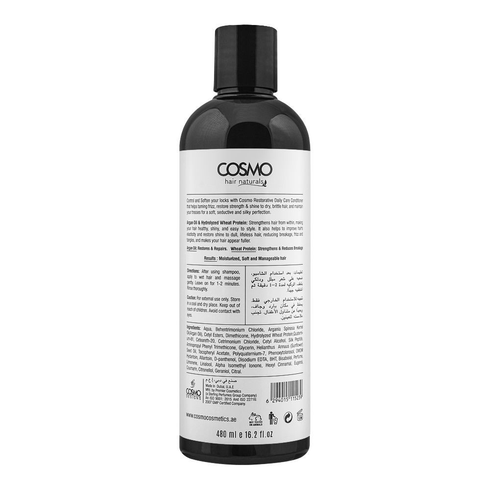 Buy Cosmo Hair Naturals Gentle Daily Care, Argan Oil & Wheat Protein ...