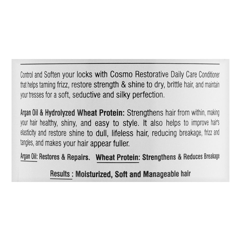 Buy Cosmo Hair Naturals Gentle Daily Care, Argan Oil & Wheat Protein ...