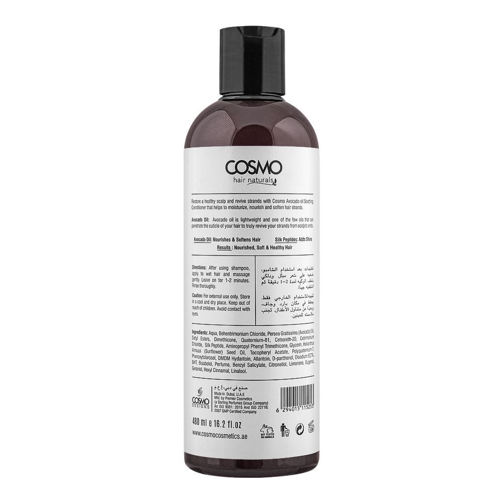 Buy Cosmo Hair Naturals Soothing Avocado Conditioner, Combat Dry ...