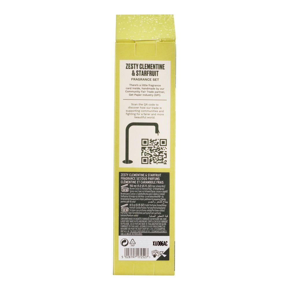 Buy The Body Shop Zesty Clementine & Starfruit Fragrance Gift Set, For ...
