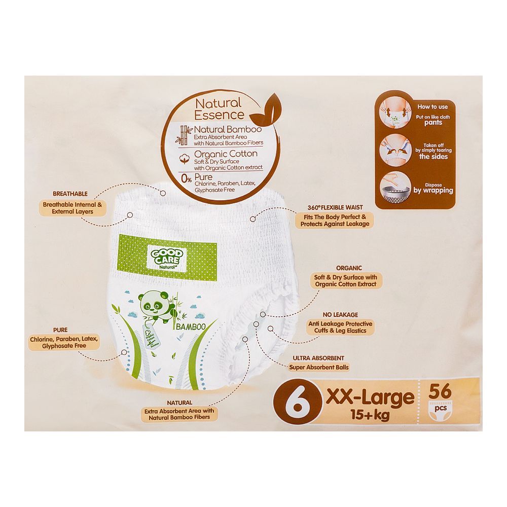 Buy Good Care Natural Pants, 6, XX-Large, 15+ kg, 56-Pack Online at ...