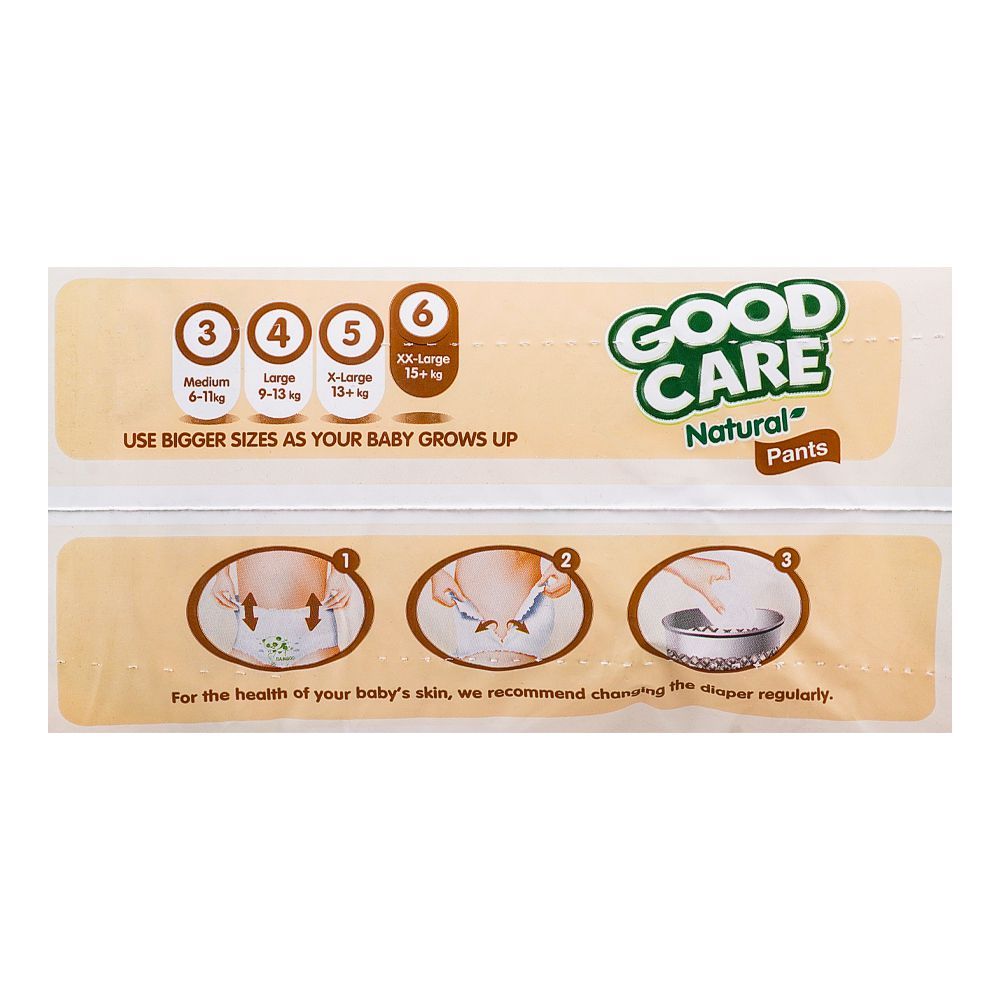 Buy Good Care Natural Pants, 6, XX-Large, 15+ kg, 56-Pack Online at ...