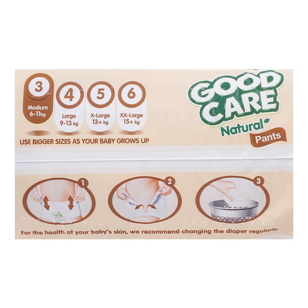 Buy Good Care Natural Pants, 3, Medium, 6-11kg, 84-Pack Online at ...