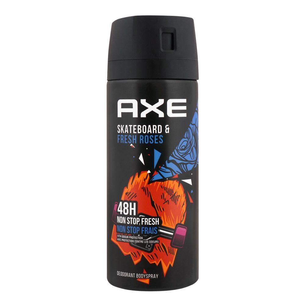 Buy Axe Skateboard & Fresh Rose 48 Hours Deodorant Spray, 150ml Online ...