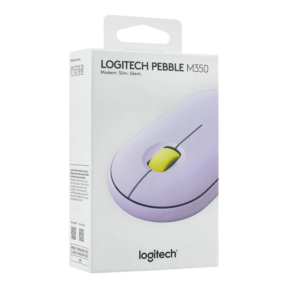 Purchase Logitech Pebble Wireless Mouse, Lavender, M350 Online at ...