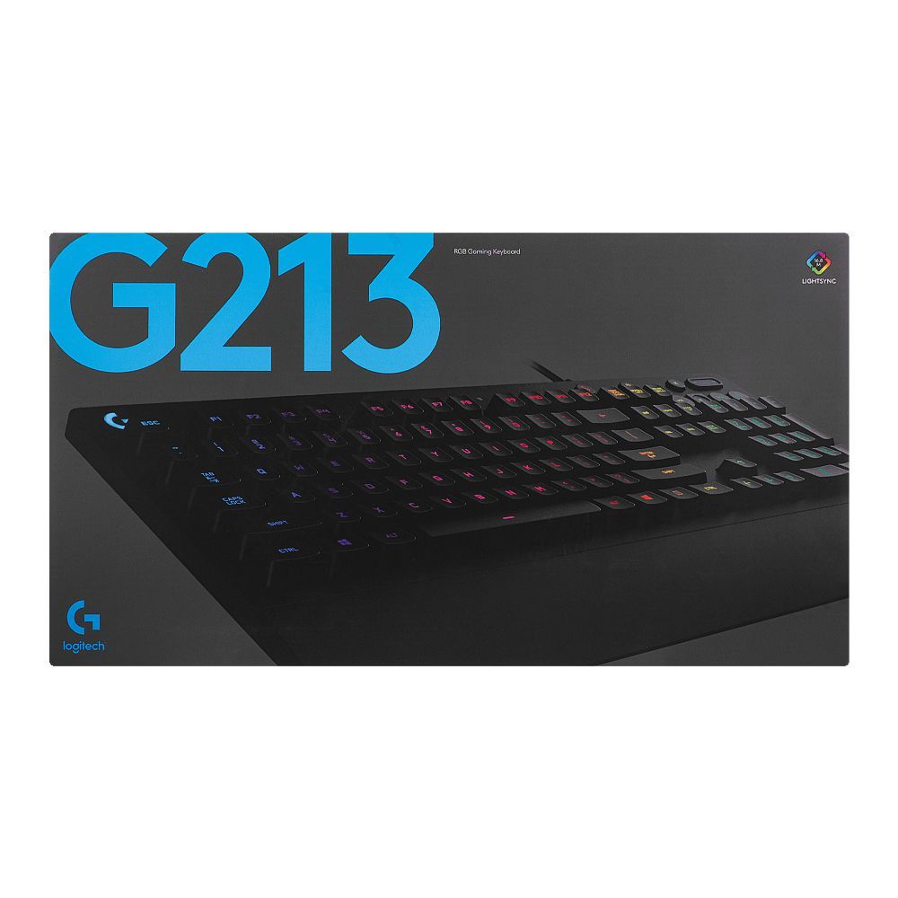 Purchase Logitech Light Sync RGB Gaming Keyboard, Black, G213 Online at ...