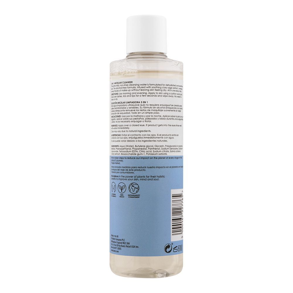 Buy Boots Botanics Hydrating Burst With Clary Sage 3-In-1 Micellar ...