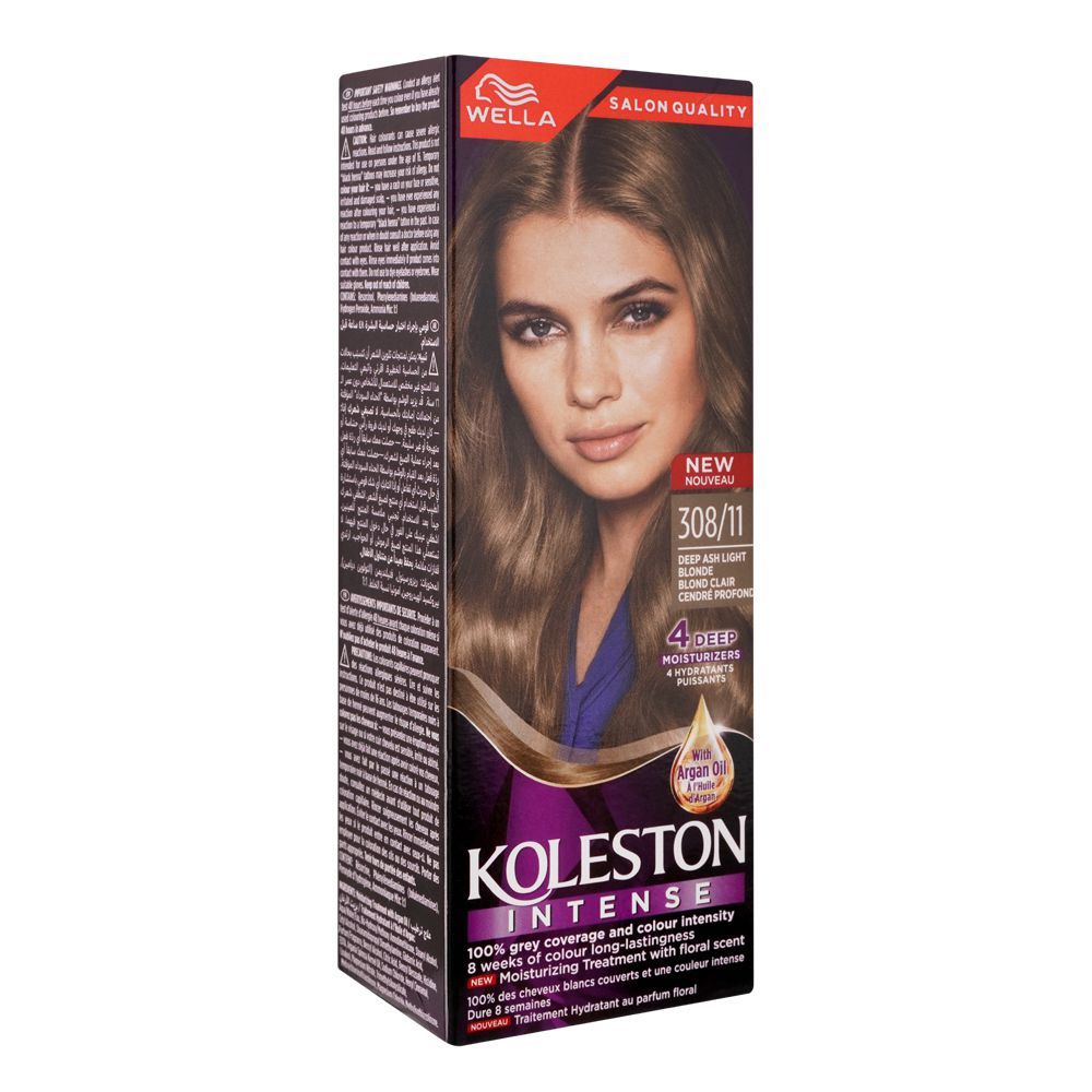Buy Wella Koleston Intense Hair Colour, 308/11, Deep Ash Light Blonde ...