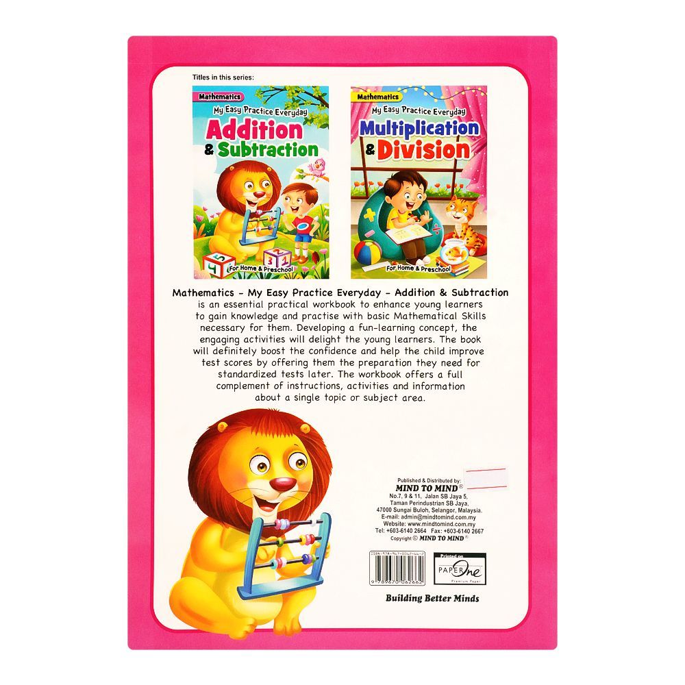 Purchase My Easy Practice Everyday Mathematics Addiction & Subtraction ...