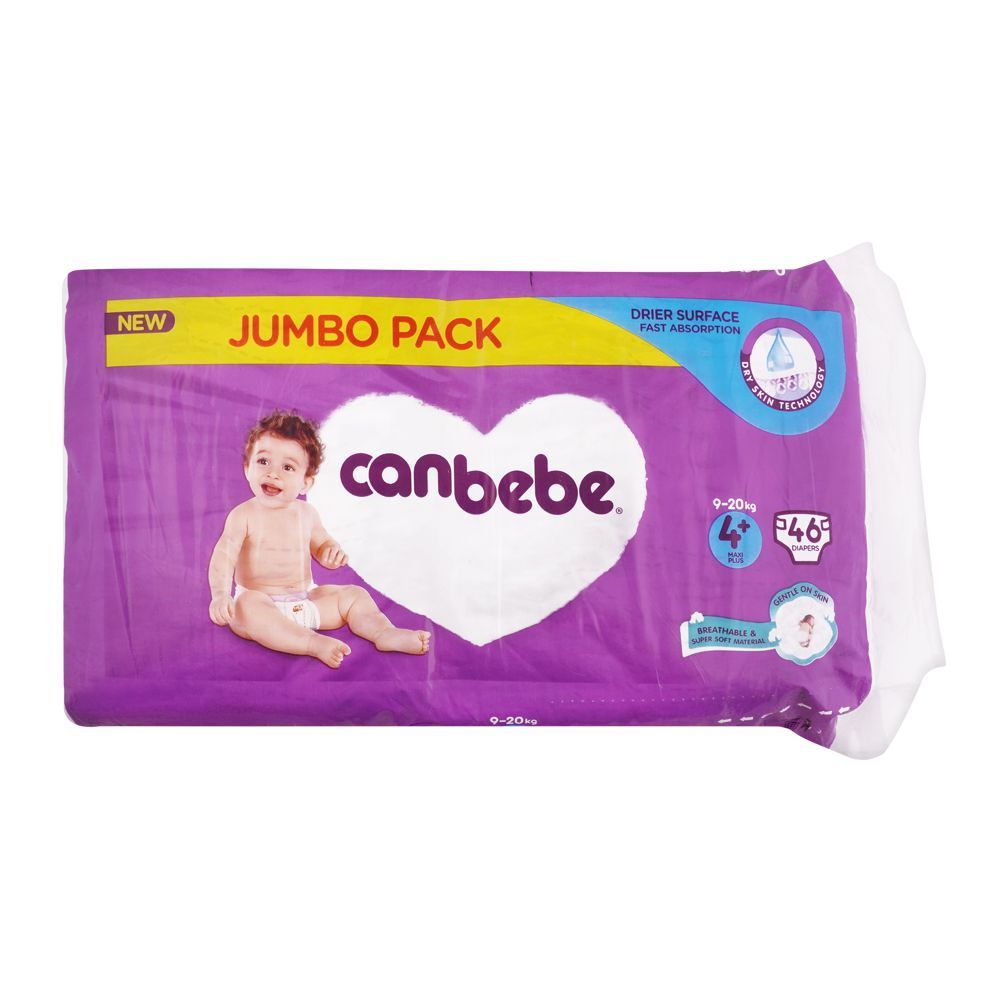 Order Canbebe Diapers, No. 4, Jumbo Maxi Plus, 9-20 KG, 46-Pack Online ...