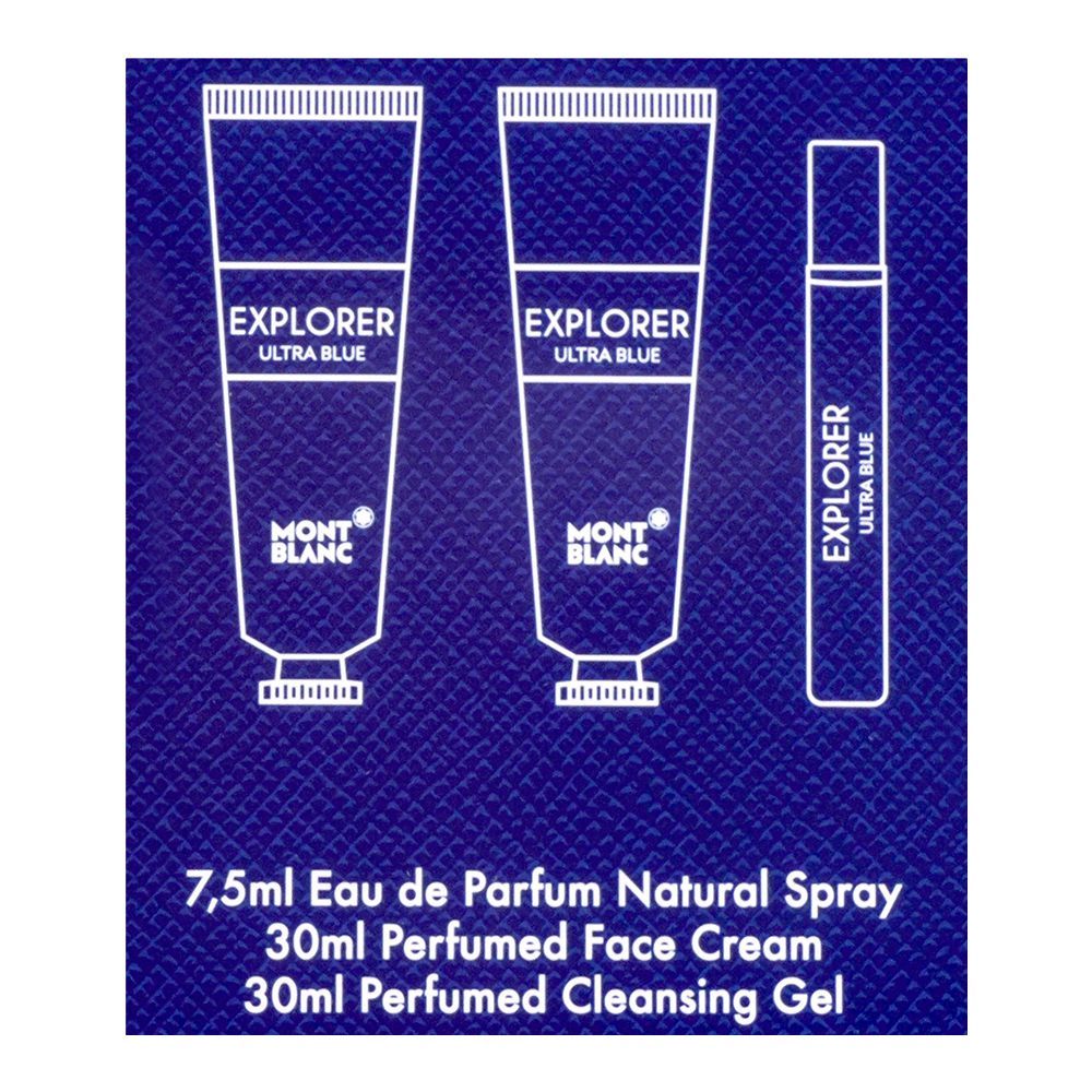 Order Mont Blanc Explorer Ultra Blue Eau De Parfum 7.5ml, + Face Cream ...