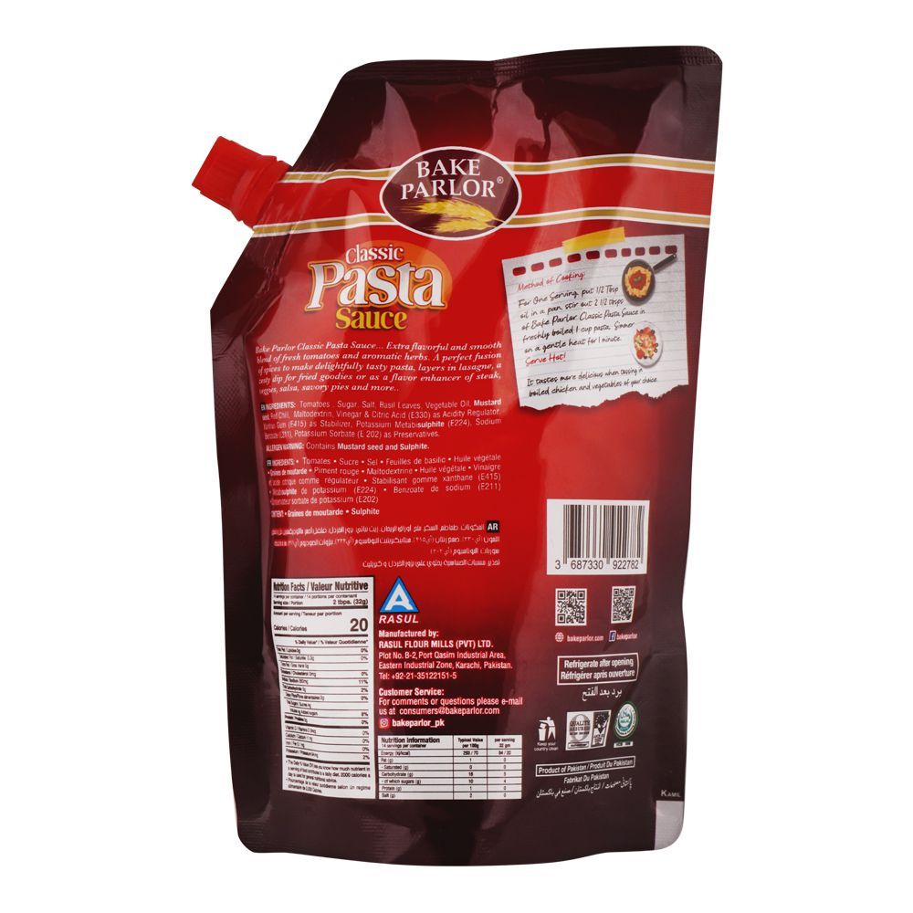 Order Bake Parlor Pasta Sauce, 400g Online at Best Price in Pakistan ...