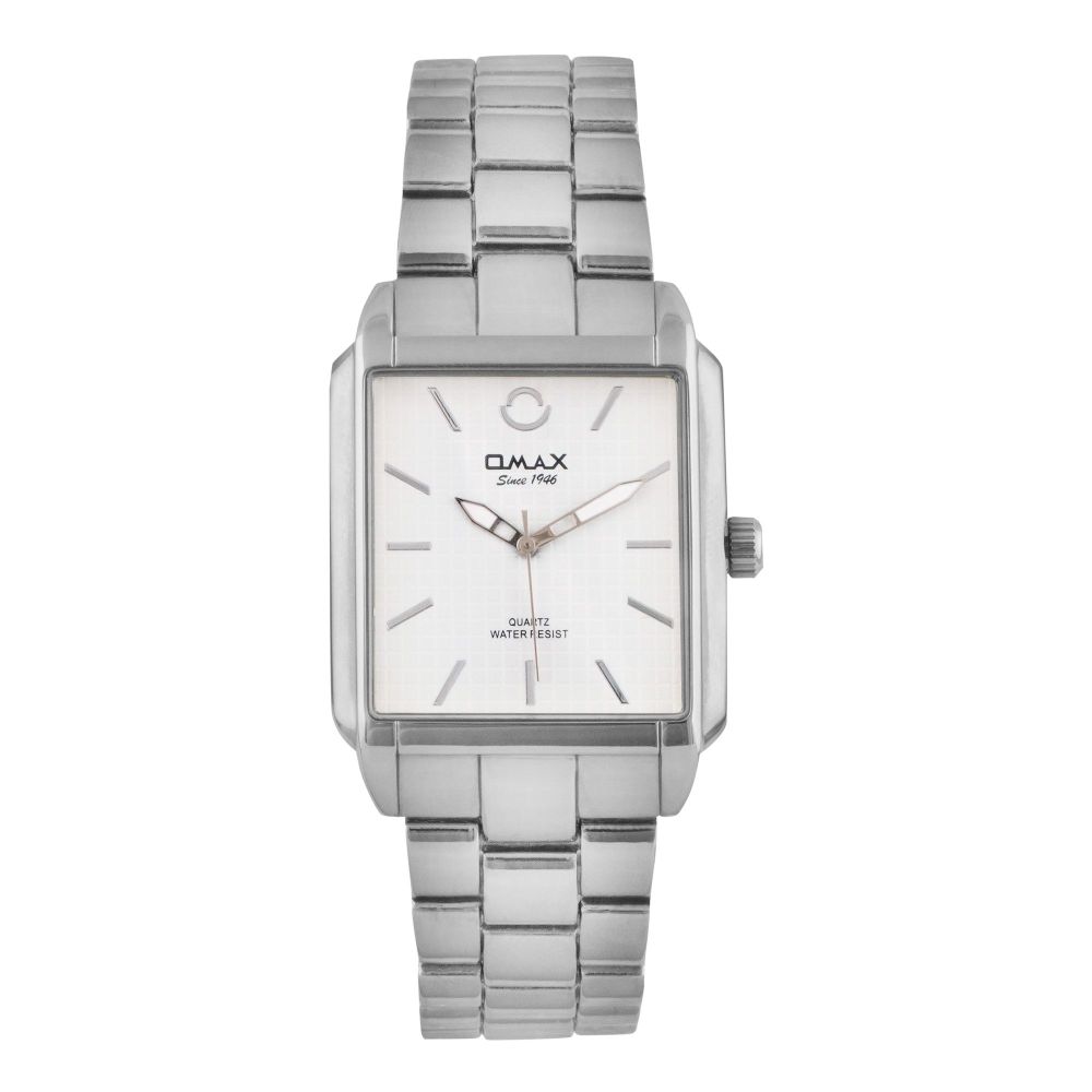 Purchase Omax Men's Silver Square Dial & Bracelet Analog Watch ...
