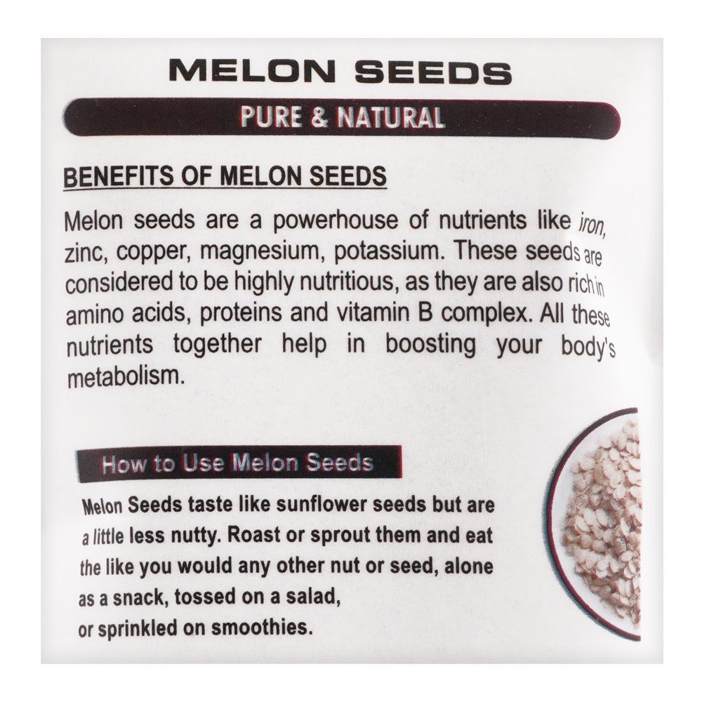 Buy Quill Melon Seeds, 175g Online at Best Price in Pakistan - Naheed.pk
