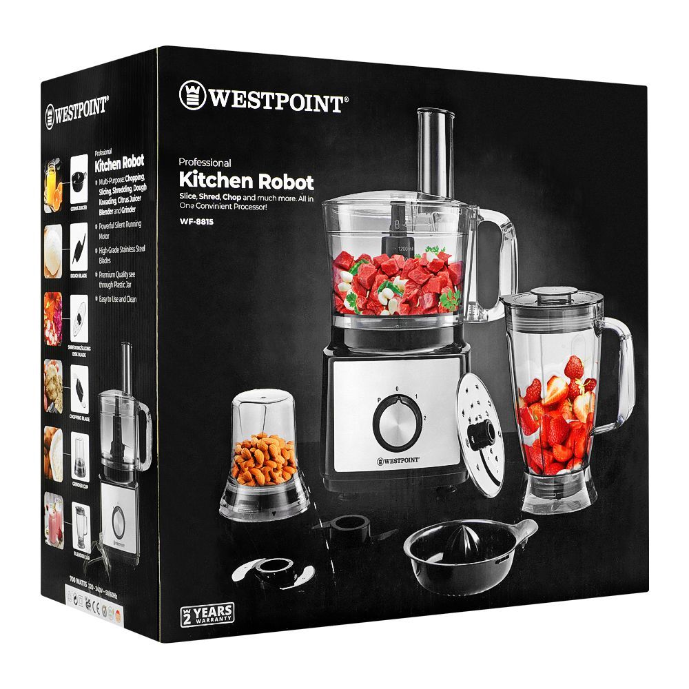 Buy West Point Professional Robot Food Processor, 700 Watts, WF-8815 ...