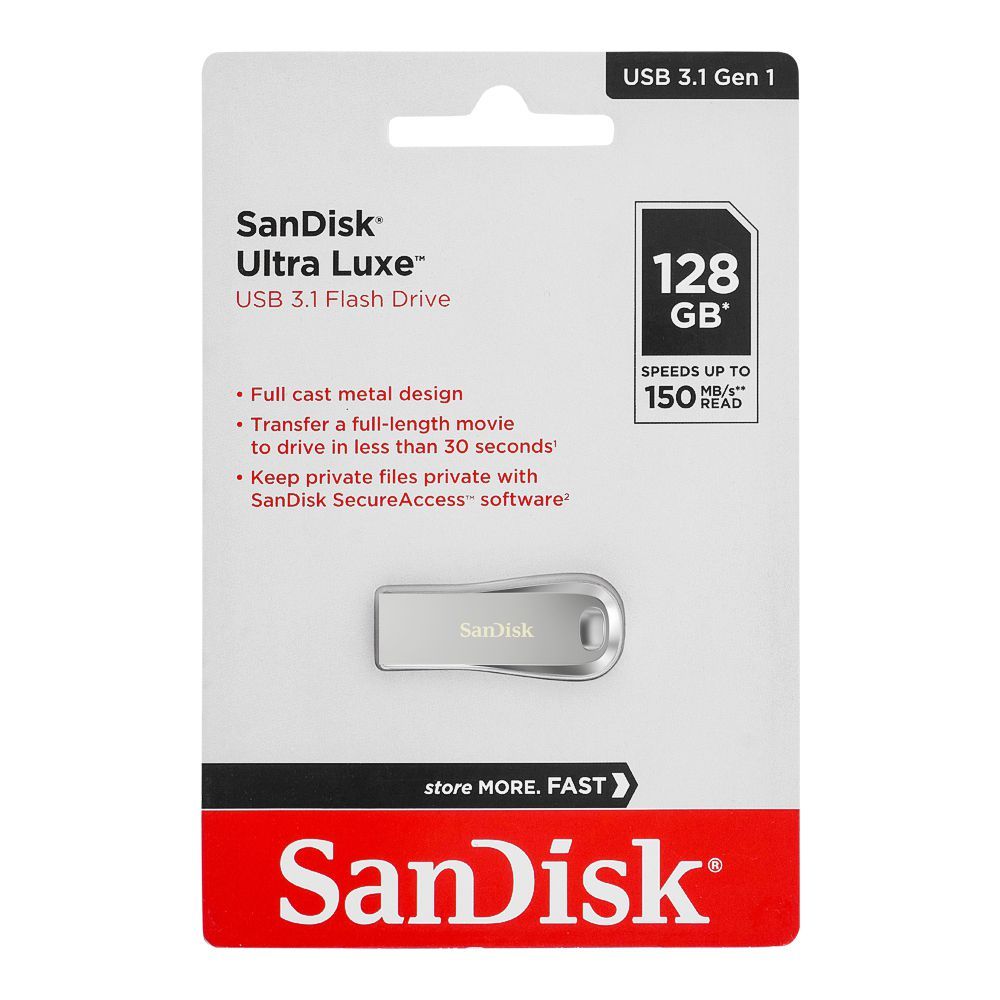 Order Sandisk Ultra Luxe USB 3.1 Gen 1 Flash Drive, 150MB/s, 128GB ...