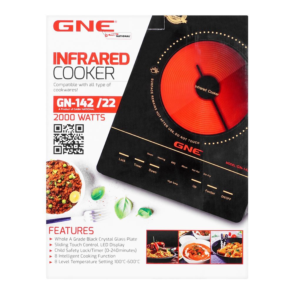 Purchase Gaba National Infrared Cooker, 2000W, GN-142/22 Online at ...