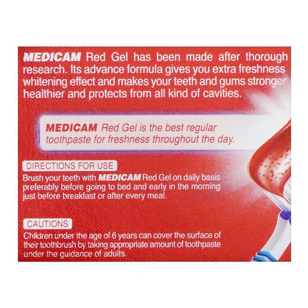 Order Medicam Ultra Fresh Red Gel Toothpaste, 125ml Online at Special ...