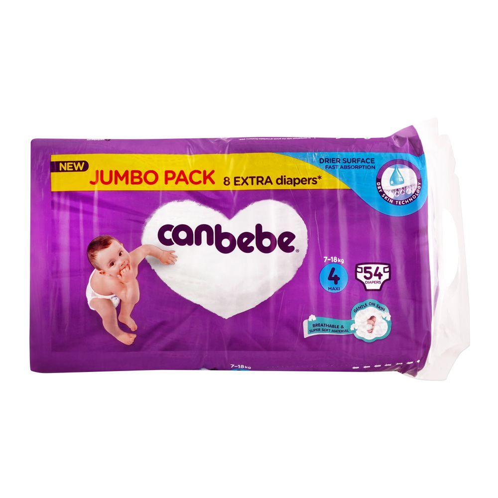 Order Canbebe Baby Diapers Jumbo Midi, No. 04, 7-18 KG, 54-Pack Online ...