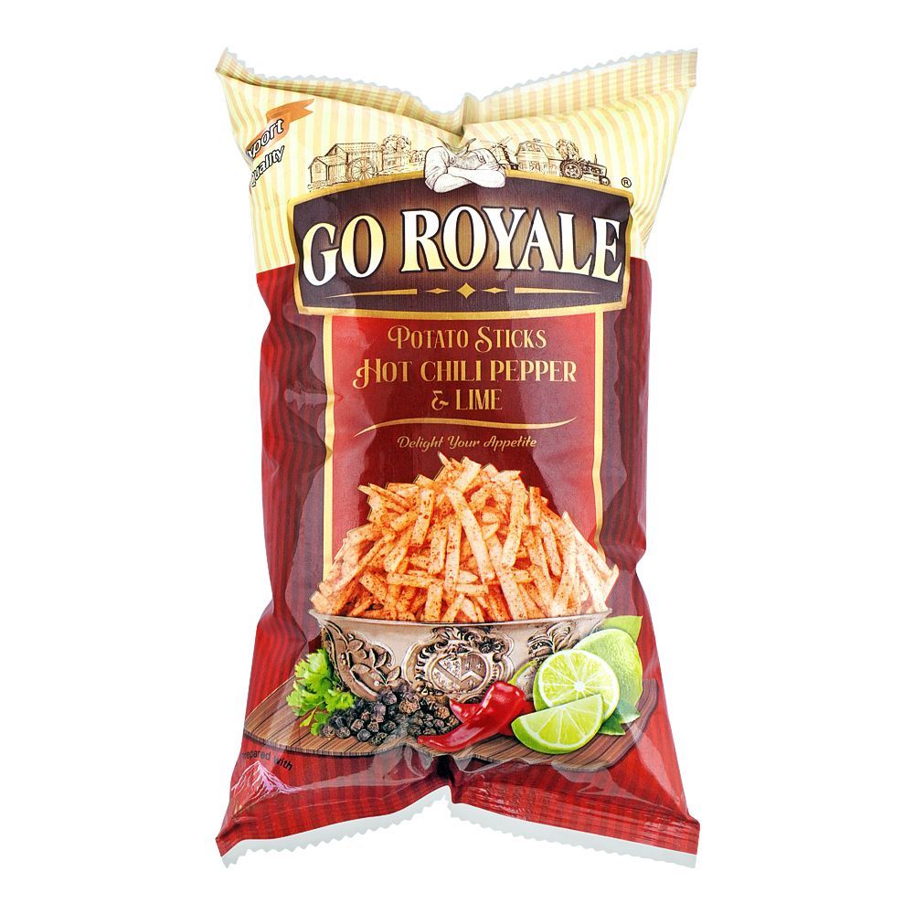 Order Go Royale Potato Sticks, Hot Chilli Pepper & Lime, 110g Online at ...