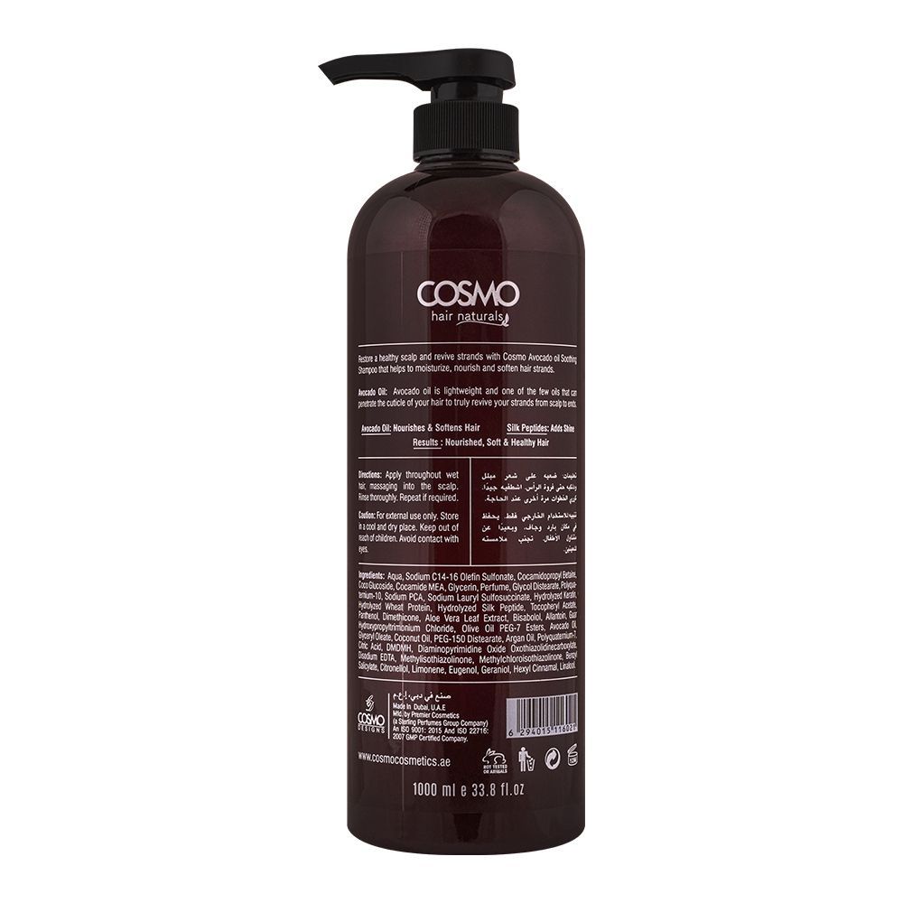 Order Cosmo Hair Naturals Avocado Soothing Shampoo, For Combat Dry ...