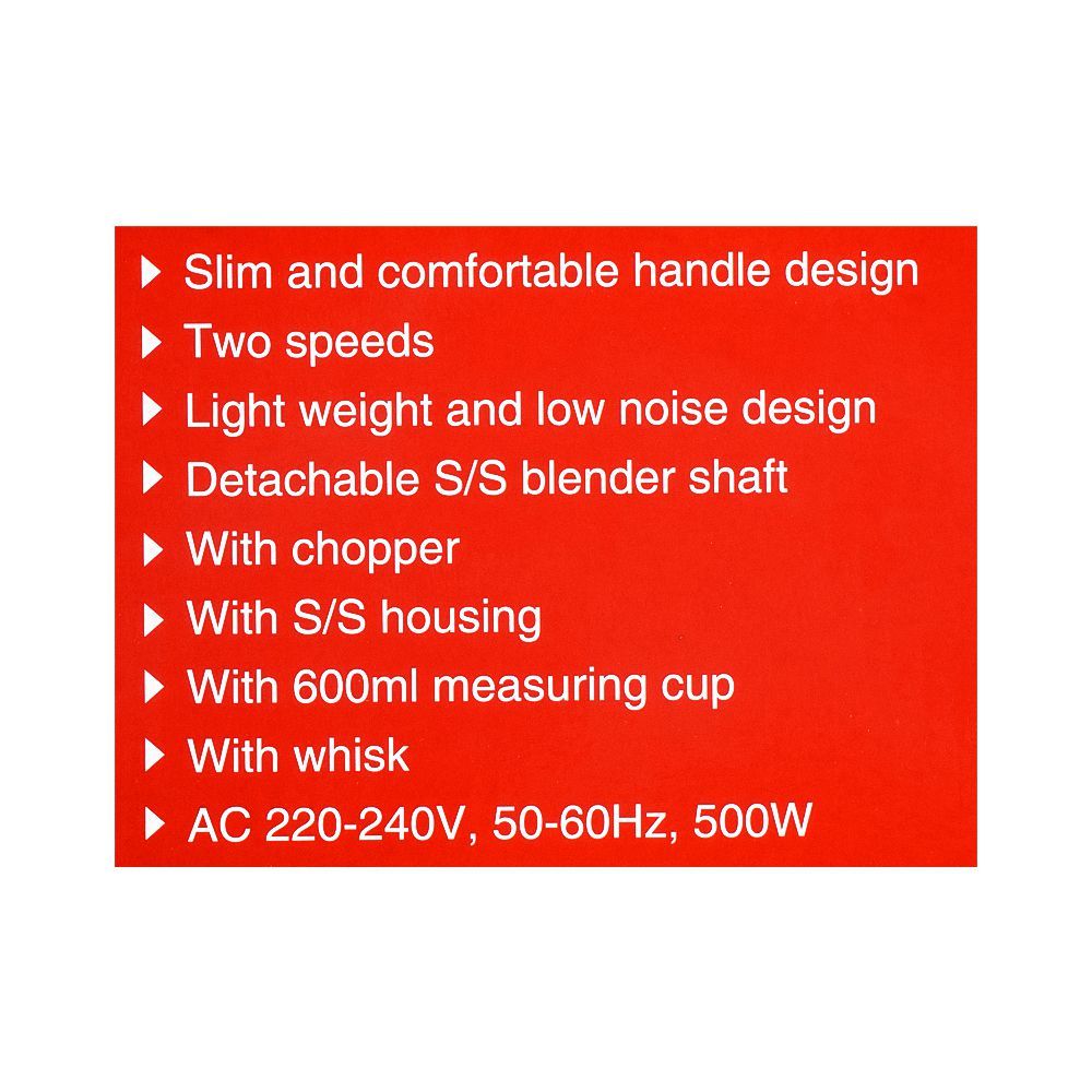 Order Nikai Hand Blender Set, 500W, NH-919CW Online at Special Price in ...